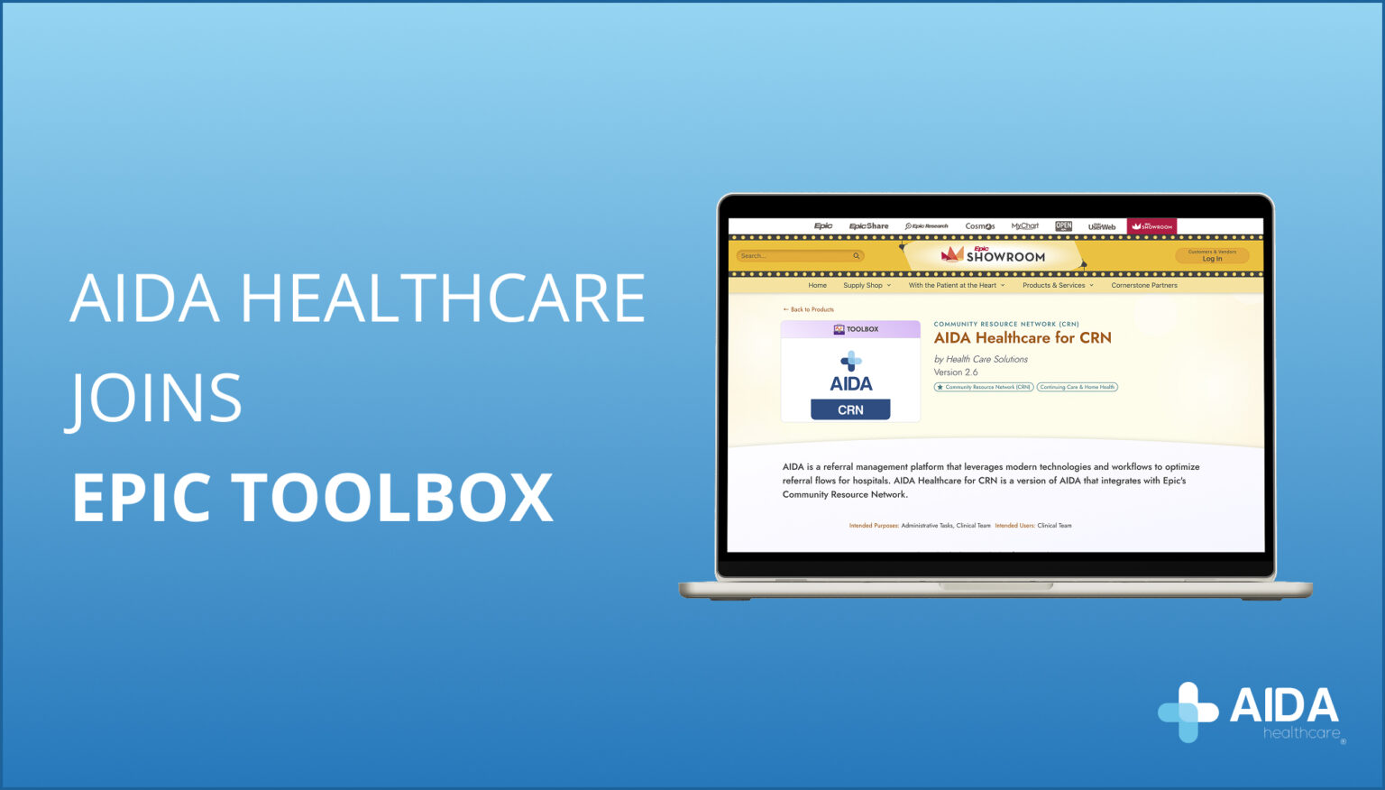 AIDA Healthcare Joins Epic Toolbox – Streamlining Post-Acute Referrals ...